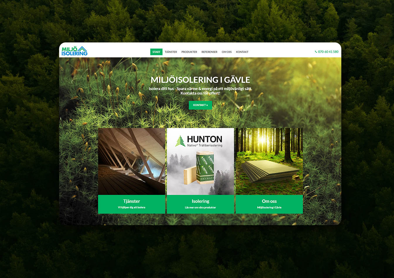 Miljöisolering - GoWeb Webbyrå i Gävle hjälper dig med hemsida & grafisk profil!